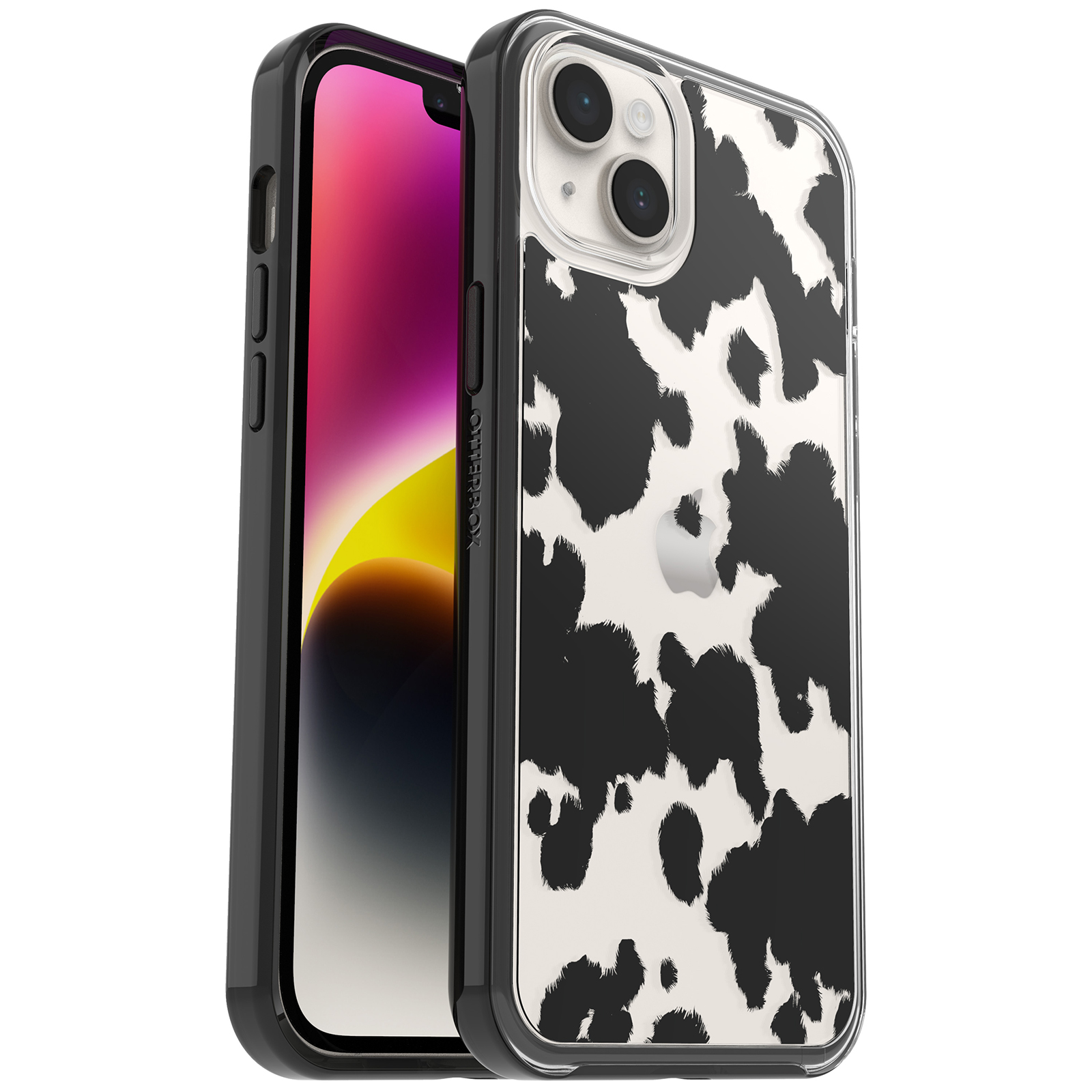 Clear cow iPhone 14 Plus case | OtterBox Symmetry Series